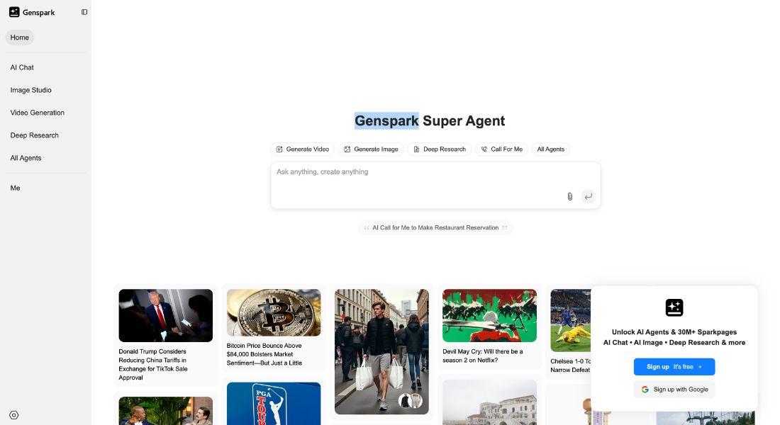 GenSpark – AI Super Agent for Storytelling & Animation